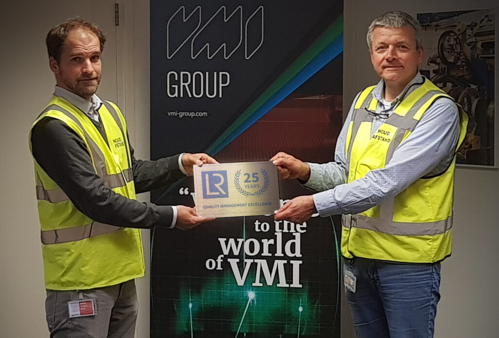 VMI 25 years ISO certified – VMI Group